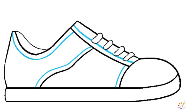 How to Draw Shoes Step By Step - For Kids & Beginners