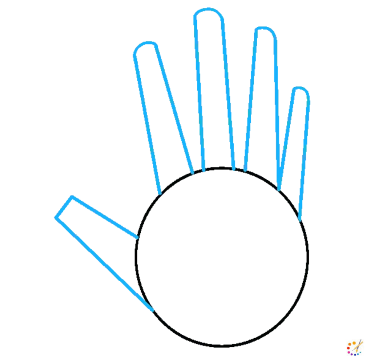 How To Draw Fingers Step By Step – For Kids & Beginners