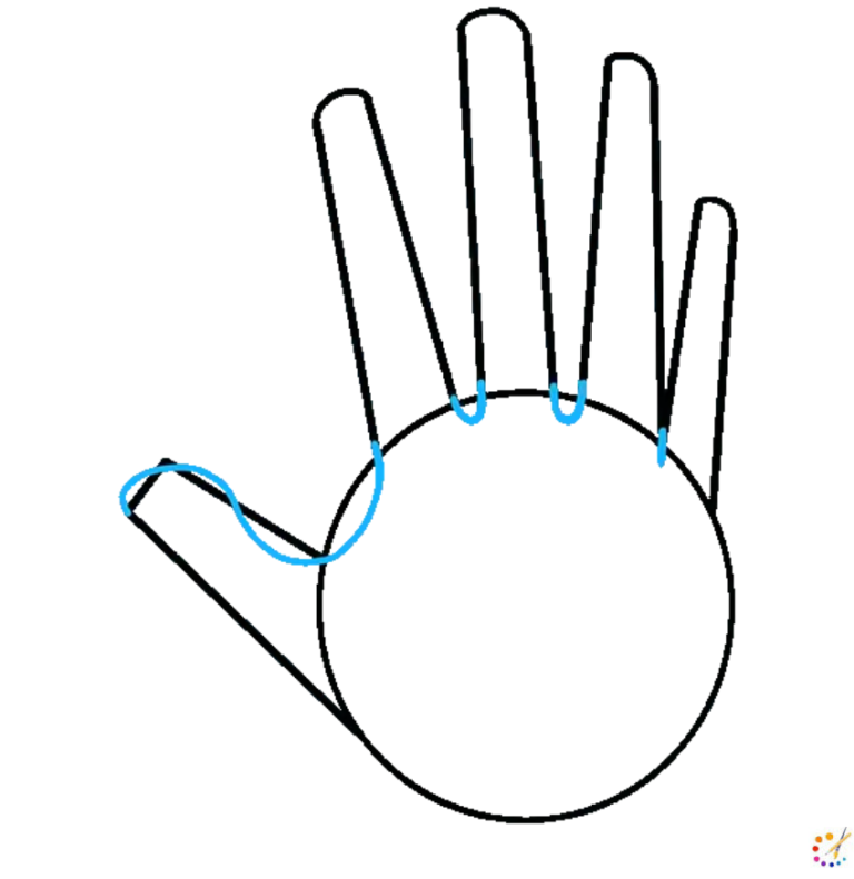 How To Draw Fingers Step By Step – For Kids & Beginners