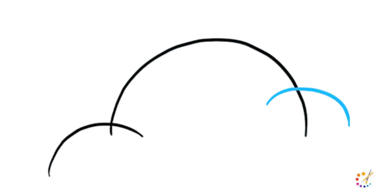 How to Draw Clouds Step By Step - For Kids & Beginners