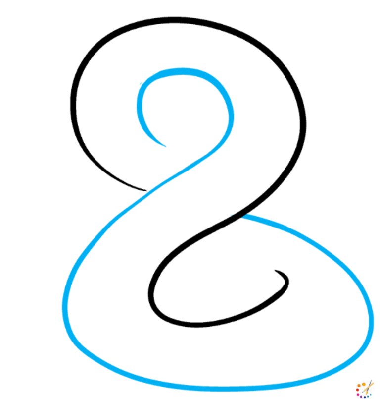 How to Draw A Snake Step By Step - For Kids & Beginners