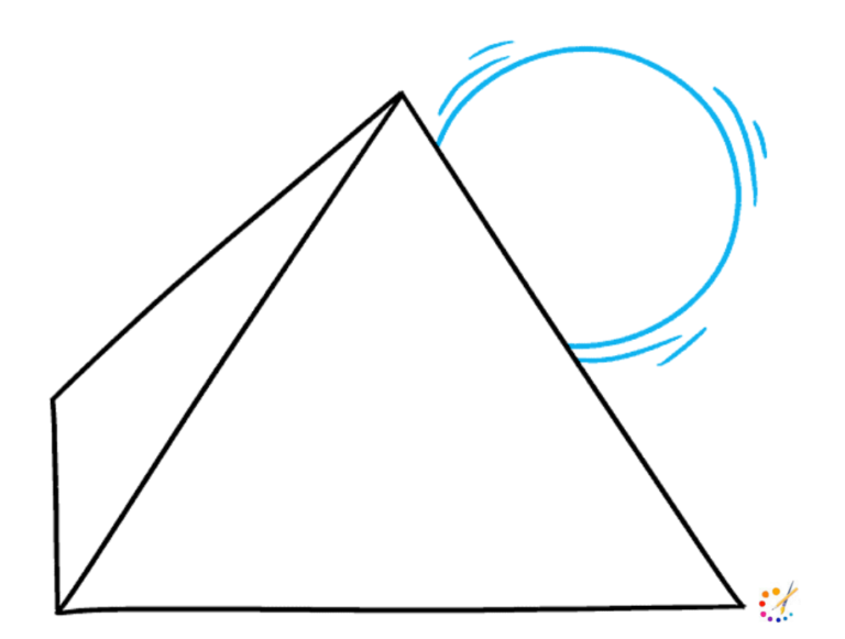 How to Draw a Pyramid Step By Step – For Kids & Beginners