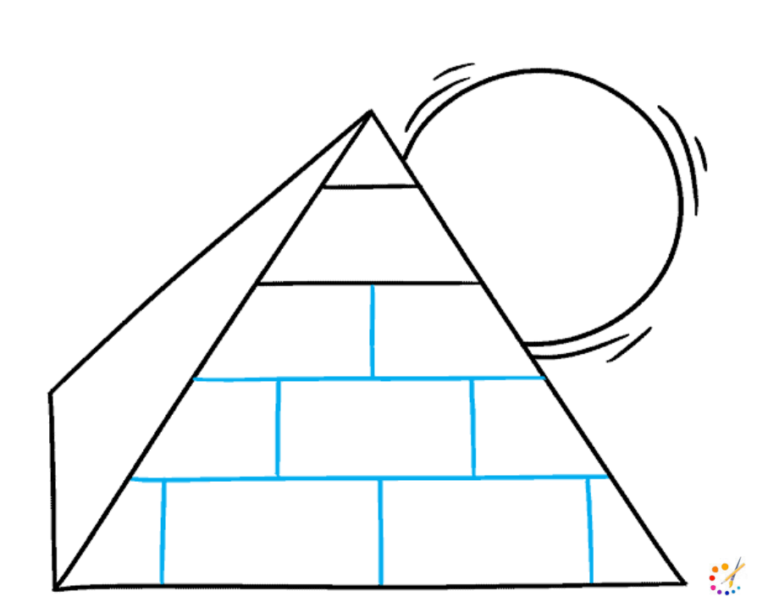 How to Draw a Pyramid Step By Step – For Kids & Beginners