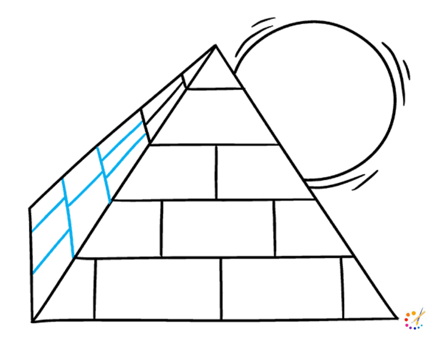 How to Draw a Pyramid Step By Step – For Kids & Beginners