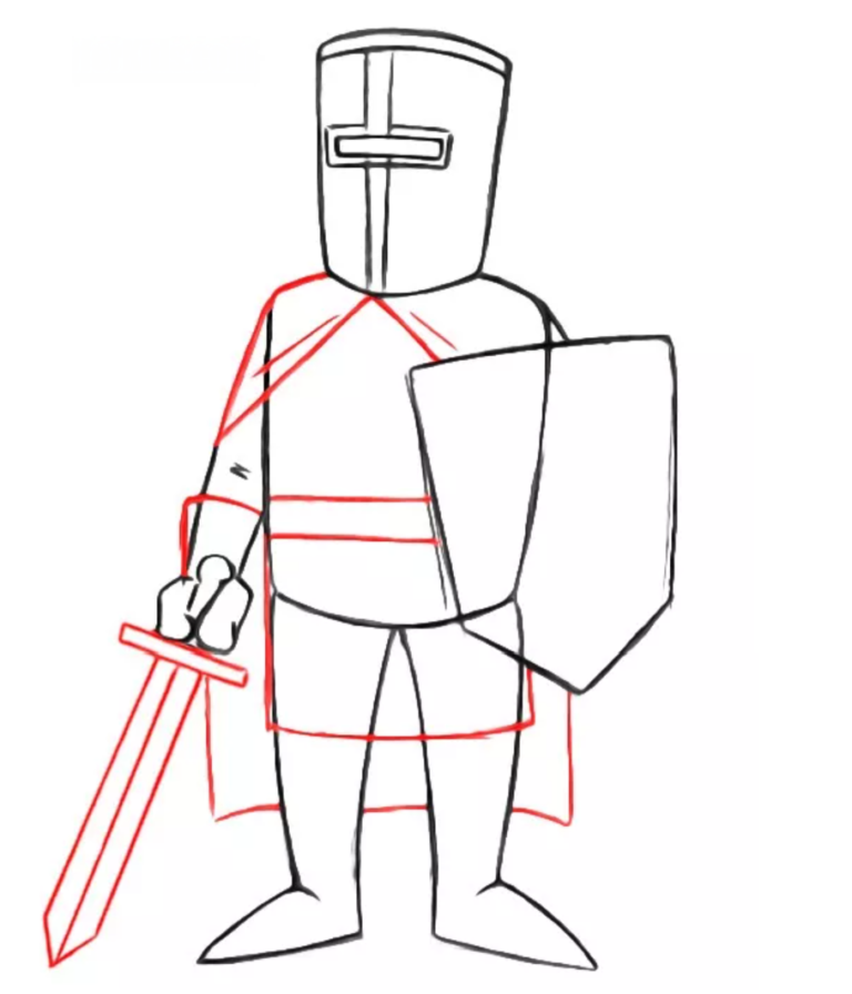 How to Draw a Knight Step by Step - For Kids & Beginners