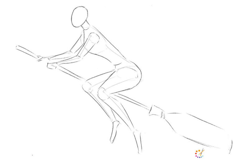 How to Draw a Witch Step By Step – For Kids & Beginners