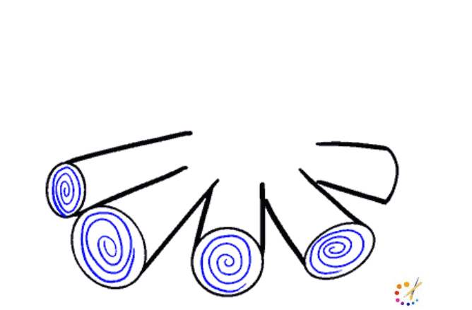 How To Draw Fire Step By Step - For Kids & Beginners