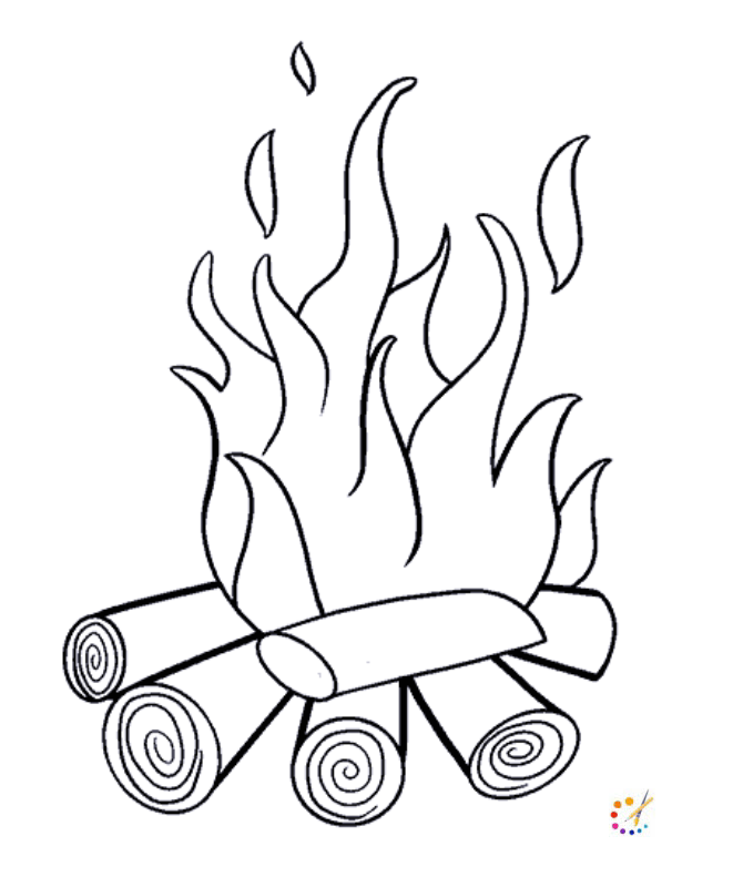 How To Draw Fire Step By Step - For Kids & Beginners