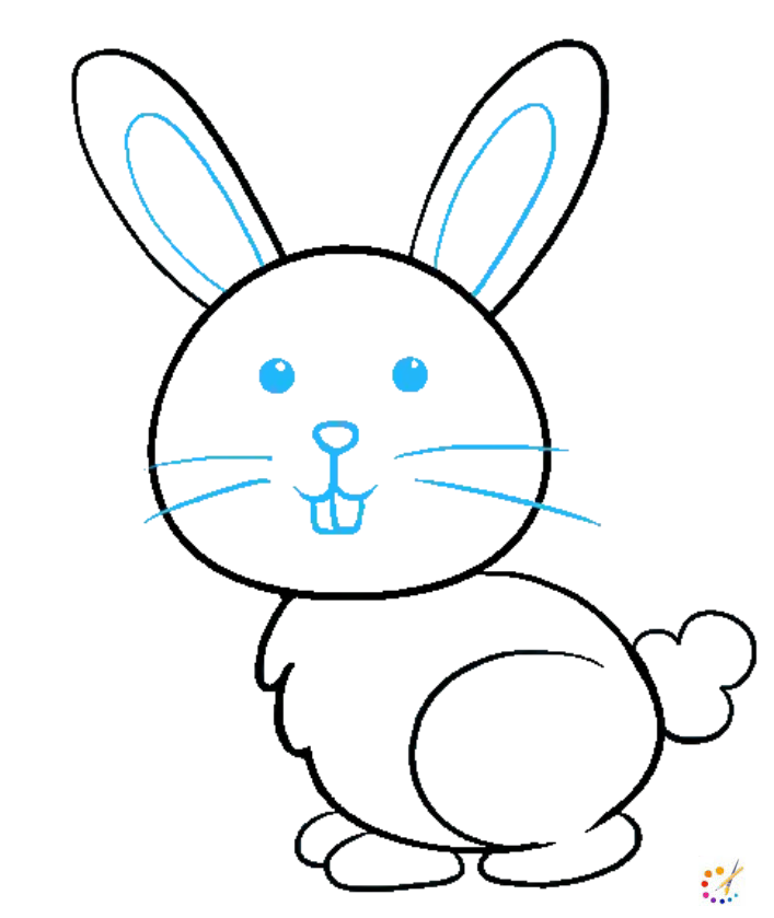 How to Draw Rabbit Step By Step - For Kids & Beginners