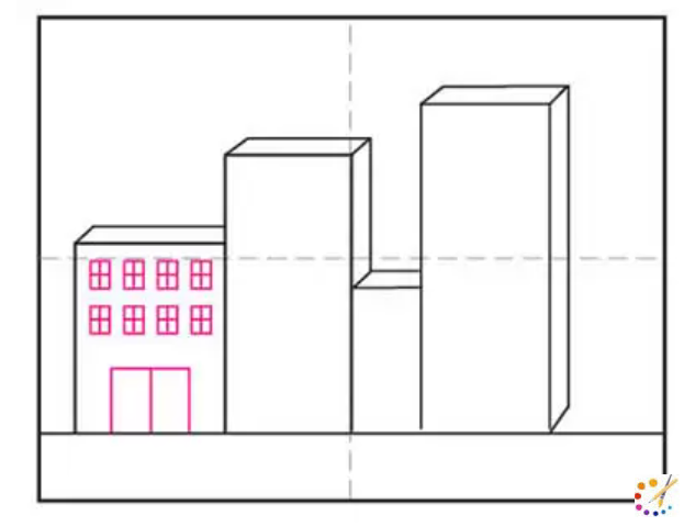 How To Draw Buildings Step By Step – For Kids & Beginners
