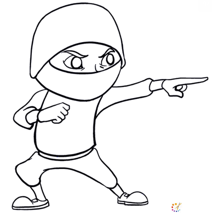 How to Draw a Ninja Step By Step - For Kids & Beginners