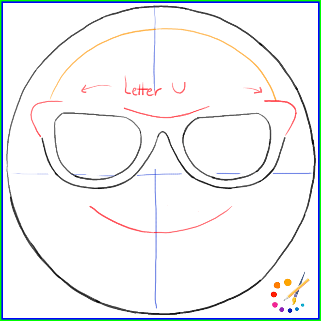 How to draw cool emoji for kids and beginners step by step