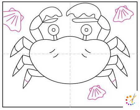 How to Draw a Crab Step By Step – For Kids & Beginners