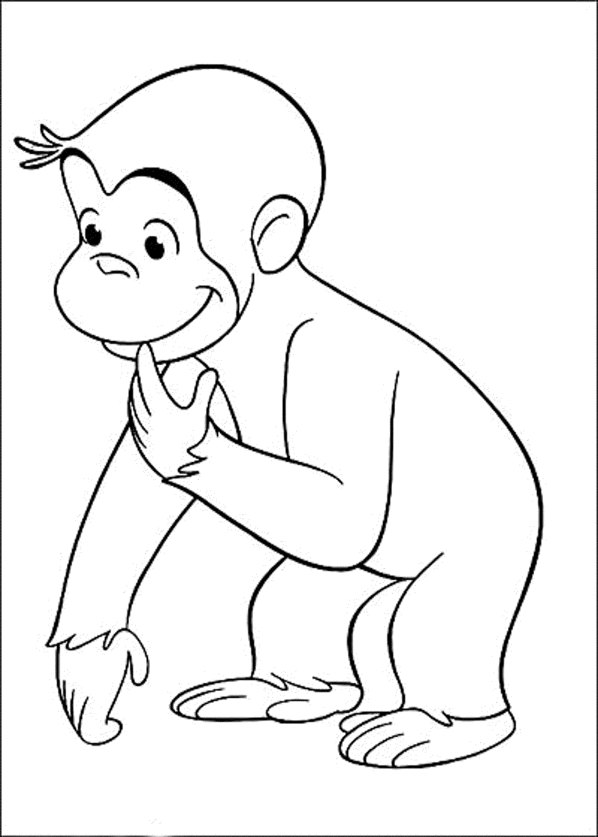 How to draw monkey step by step for kids and beginners