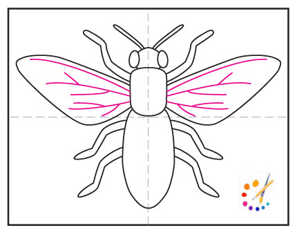 How to Draw a Bee Step By Step – For Kids & Beginners