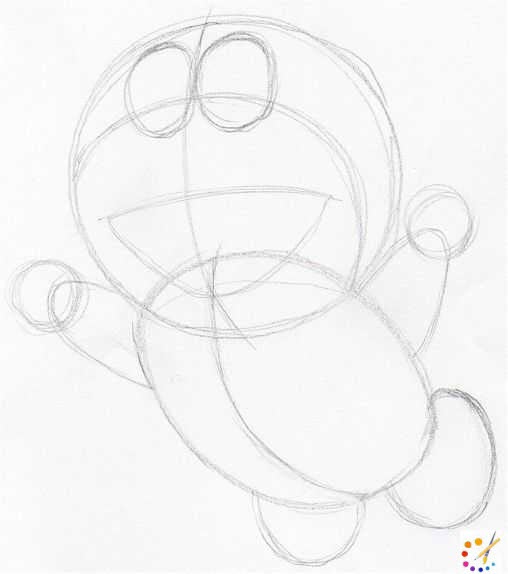 How to Draw Doraemon Step By Step - For Kids & Beginners