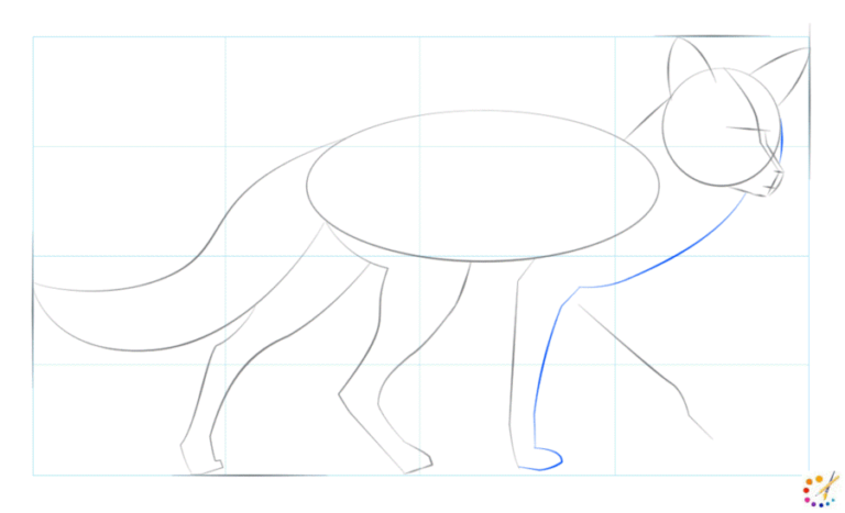 How to Draw a Fox Step By Step - For Kids & Beginners