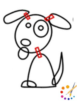How to draw dog for kids and beginners step by step