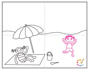 How to Draw a Beach Step By Step – For Kids & Beginners