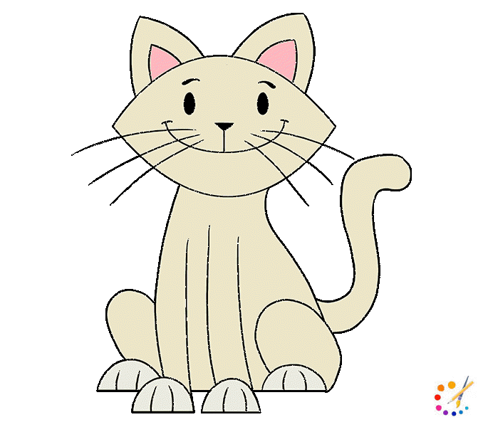 How to Draw a Cat Step By Step – For Kids & Beginners