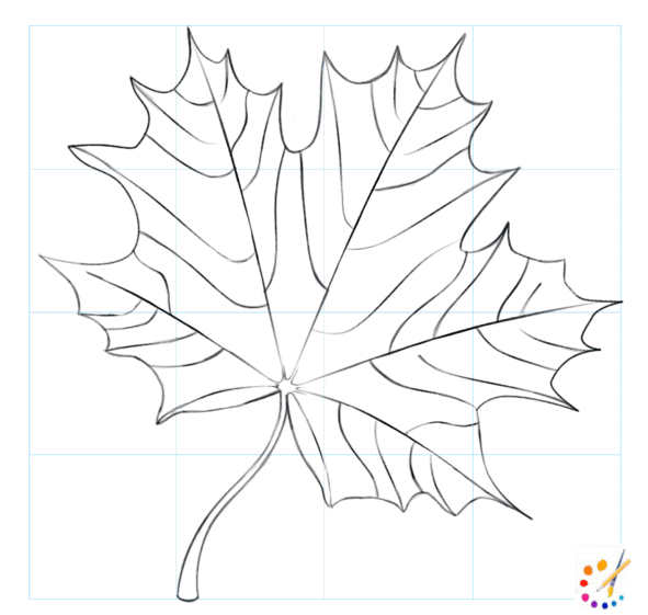 How to Draw a Leaf Step By Step – For Kids & Beginners