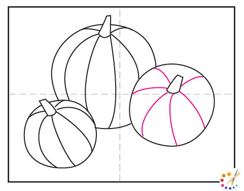 How to Draw a Pumpkin Step By Step - For Kids & Beginners