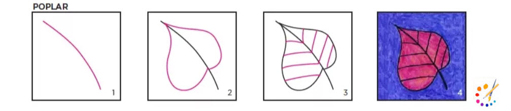 How to Draw a Leaf Step By Step – For Kids & Beginners