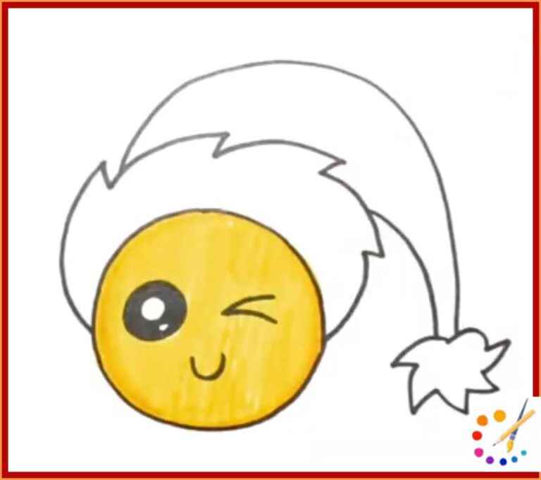How To Draw Wink Emoji Step by Step for Beginners