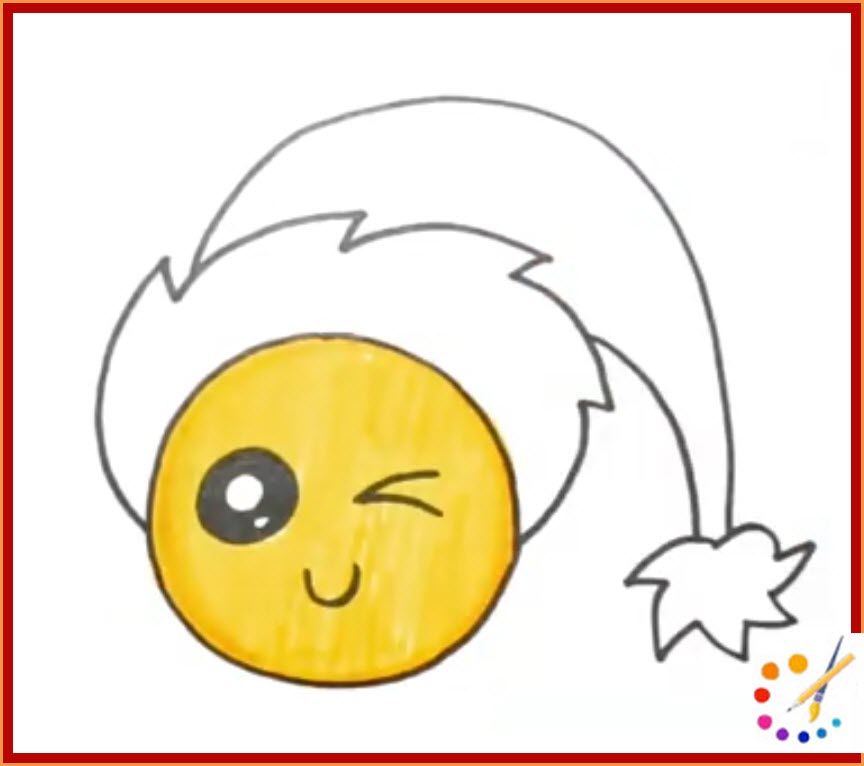 How To Draw Wink Emoji Step by Step for Beginners
