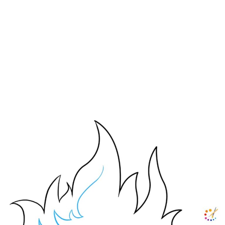 How to Draw Flames Step By Step – For Kids & Beginner