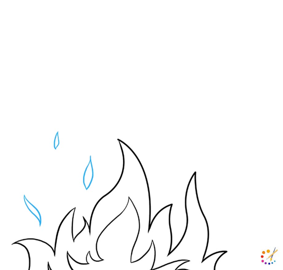 How to Draw Flames Step By Step – For Kids & Beginner