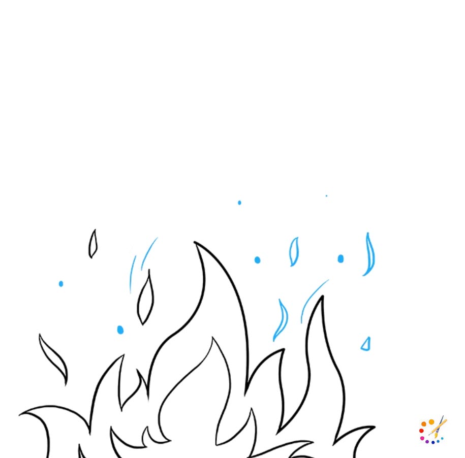 How to Draw Flames Step By Step – For Kids & Beginner