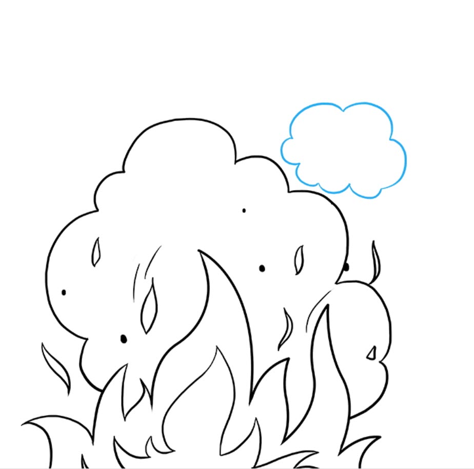 How to Draw Flames Step By Step – For Kids & Beginner