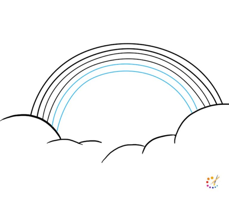 How to Draw a Rainbow Step By Step – For Kids & Beginners