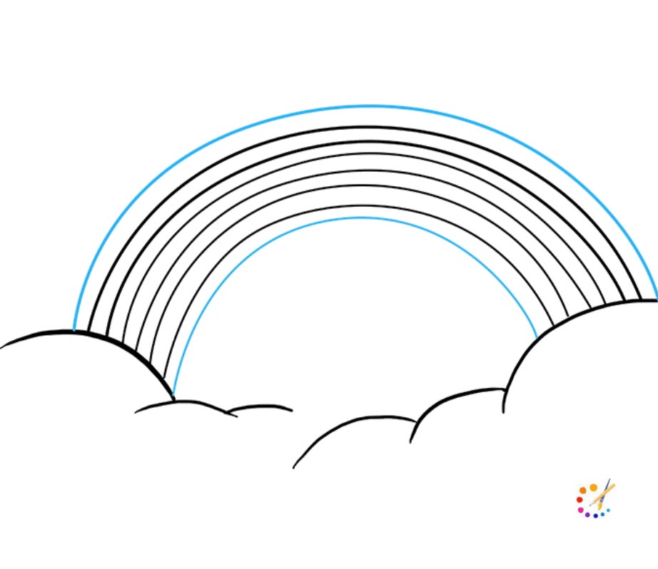 How to Draw a Rainbow Step By Step – For Kids & Beginners