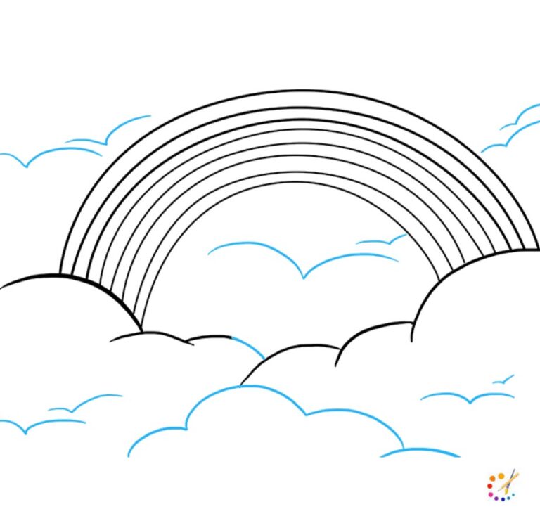 How to Draw a Rainbow Step By Step – For Kids & Beginners