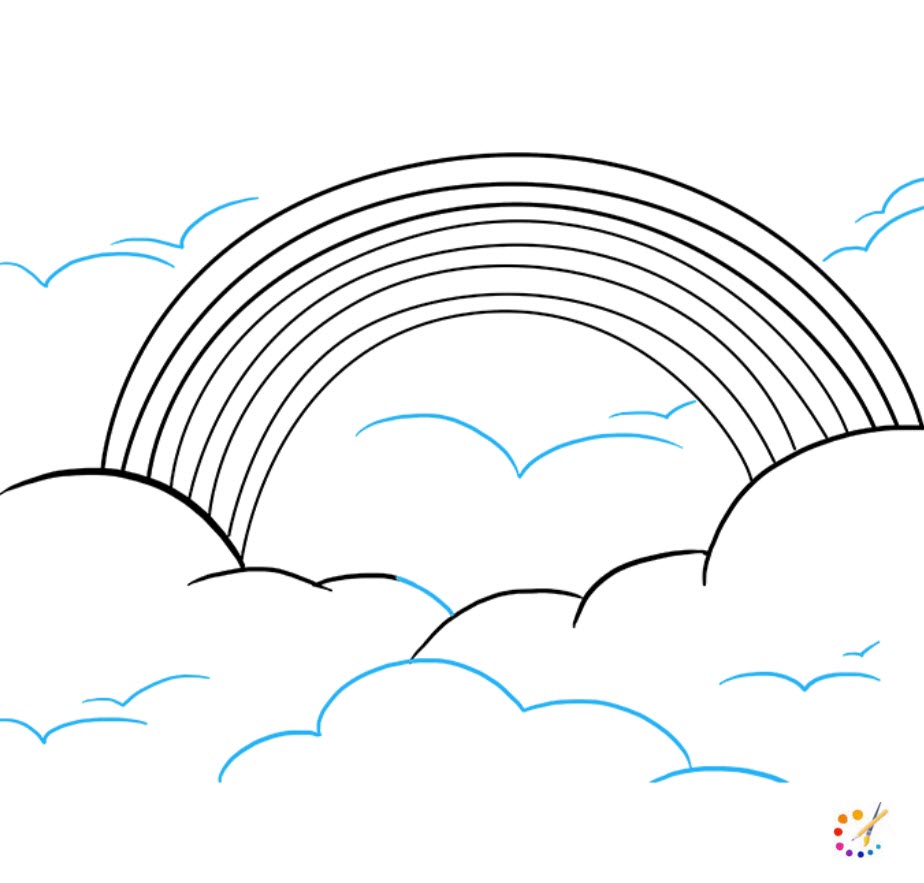 How to Draw a Rainbow Step By Step – For Kids & Beginners