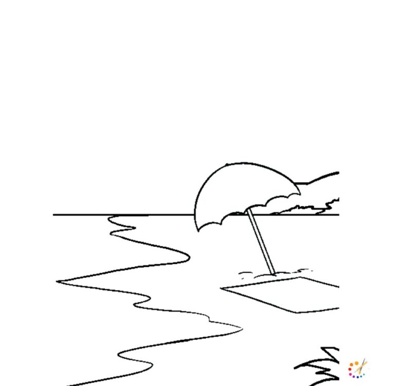 How to Draw a Beach Step By Step – For Kids & Beginners
