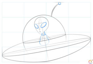 How To Draw a Spaceship Step By Step – For Kids & Beginners