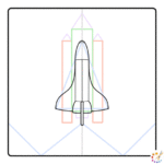 How To Draw a Spaceship Step By Step – For Kids & Beginners