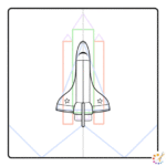 How To Draw a Spaceship Step By Step – For Kids & Beginners
