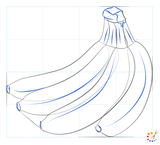 How To Draw a Banana Step By Step – For Kids & Beginners
