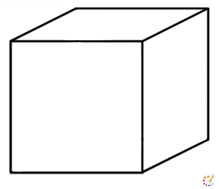 How to Draw a Cube Step By Step - For Kids & Beginners