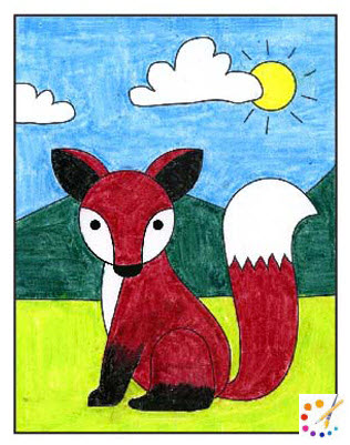 How to Draw a Fox Step By Step - For Kids & Beginners