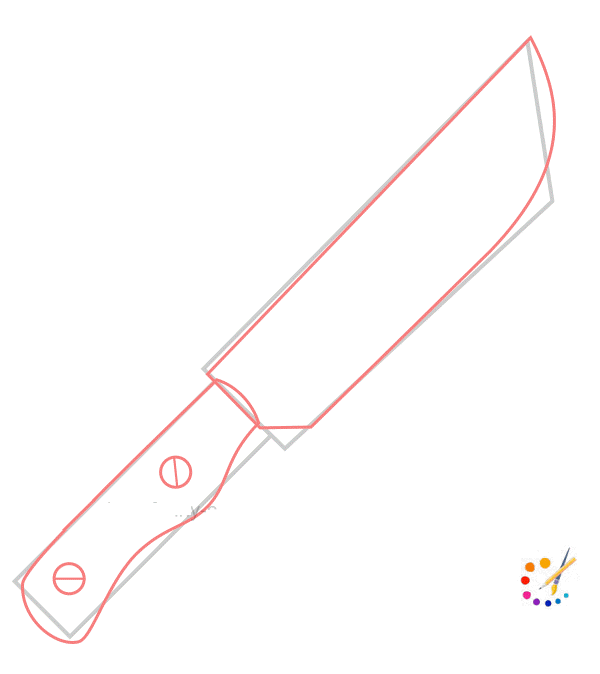 How to Draw a Knife Step By Step – For Kids & Beginners