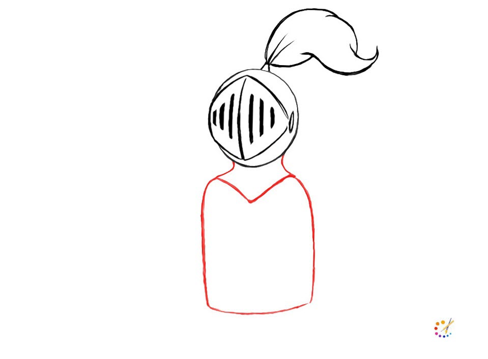 How to Draw a Knight Step by Step - For Kids & Beginners