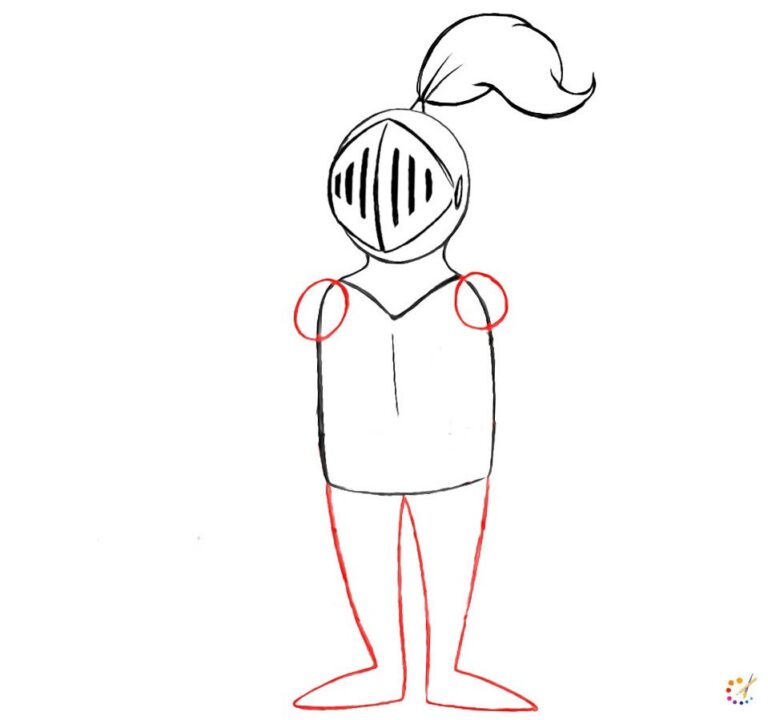 How to Draw a Knight Step by Step - For Kids & Beginners