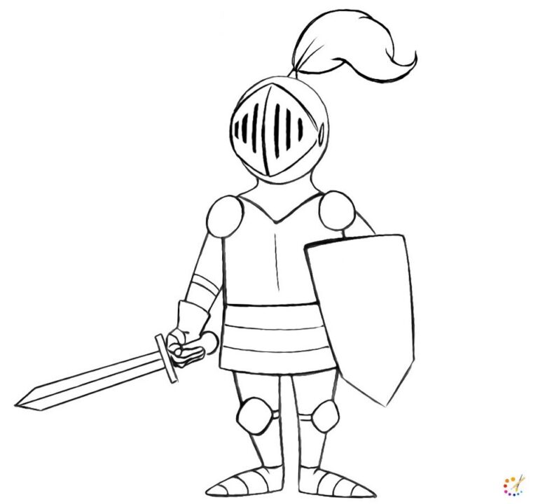 How to Draw a Knight Step by Step - For Kids & Beginners