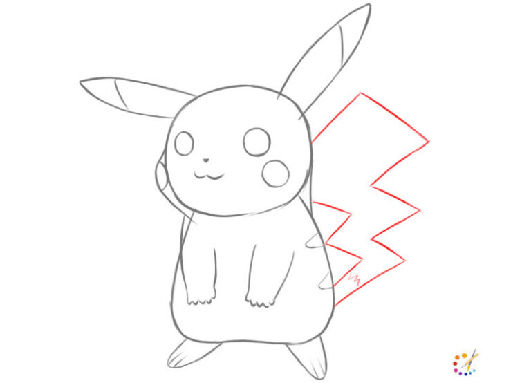 How to Draw Pikachu Step By Step - For Kids & Beginners
