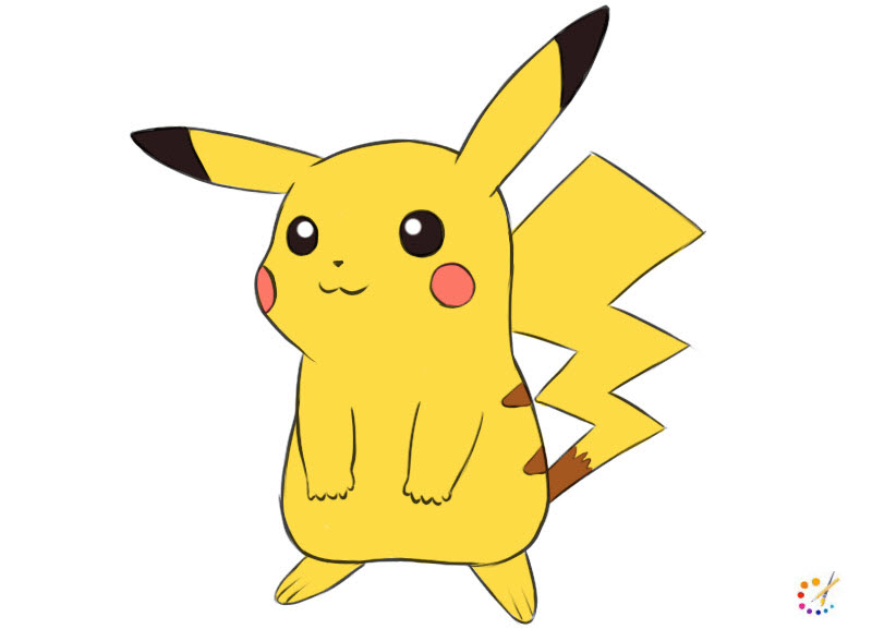 How to Draw Pikachu Step By Step - For Kids & Beginners
